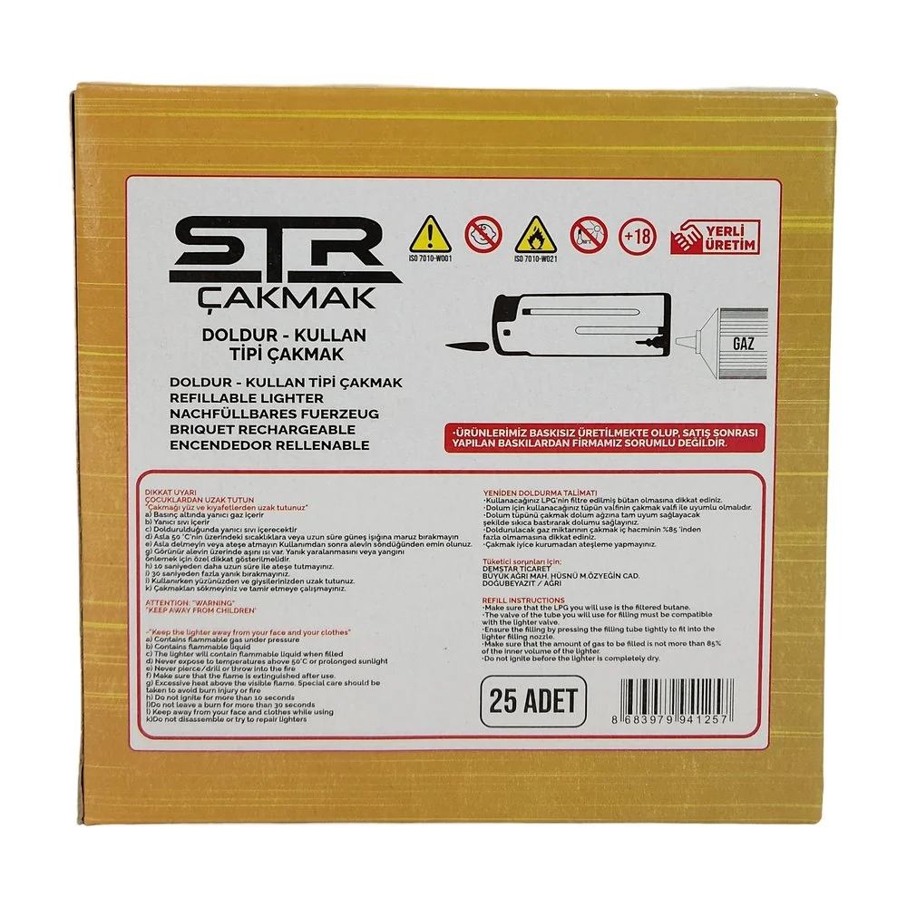 STR 805 Metal Turbo Çakmak Toptan Satış - Uygun Fiyatlı İşletme Tedariki